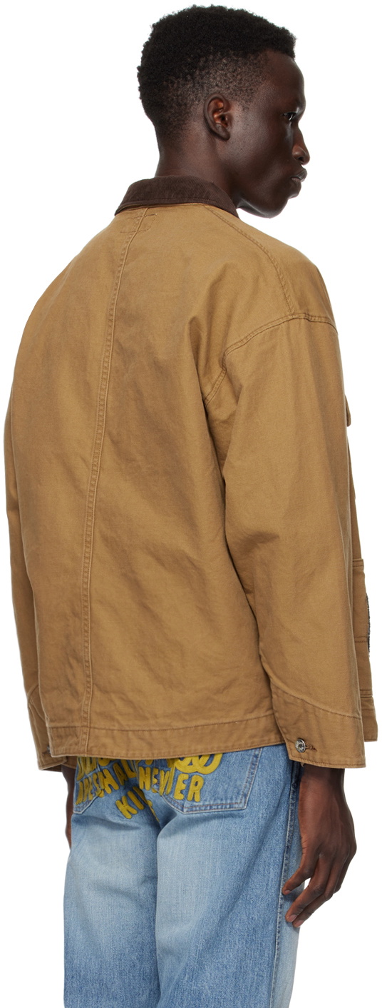 BAPE Beige Patch Jacket A Bathing Ape