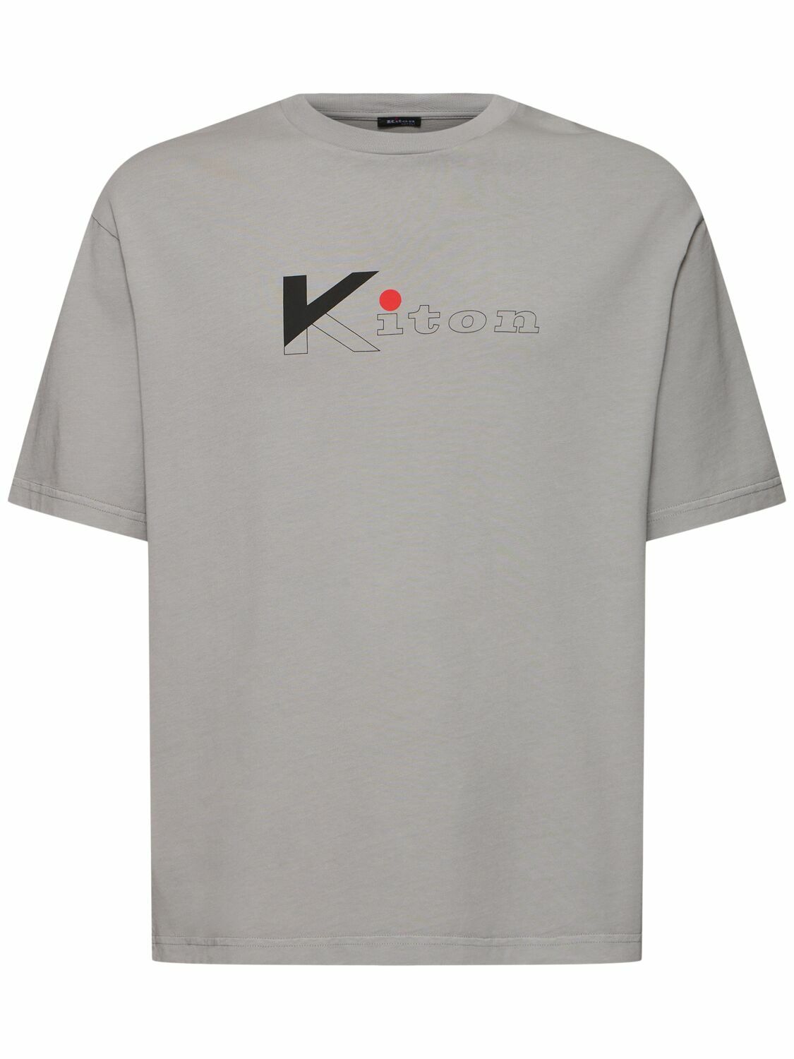 KITON Cotton Jersey Logo T-shirt Kiton