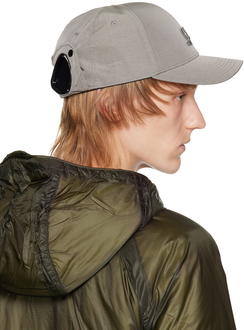 C.P. Company Gray Chrome-R Goggle Cap C.P. Company