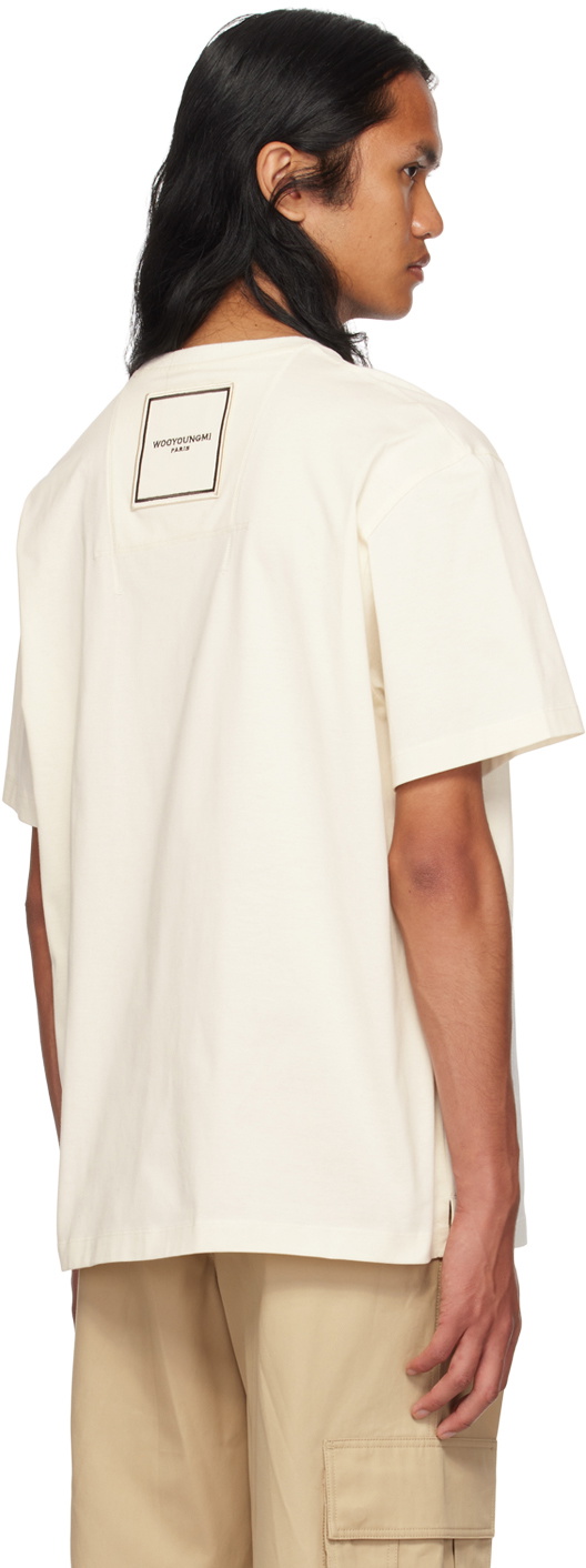 Wooyoungmi Off-White Square Label T-Shirt Wooyoungmi