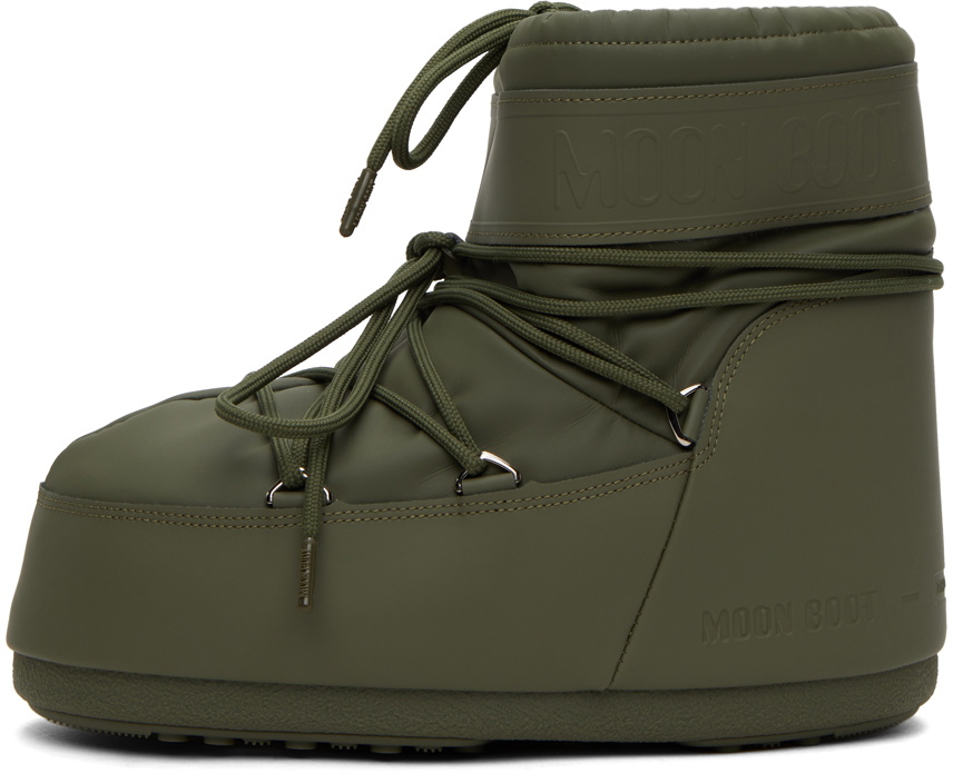 Moon Boot Khaki Icon Low Rubber Boots Moon Boot