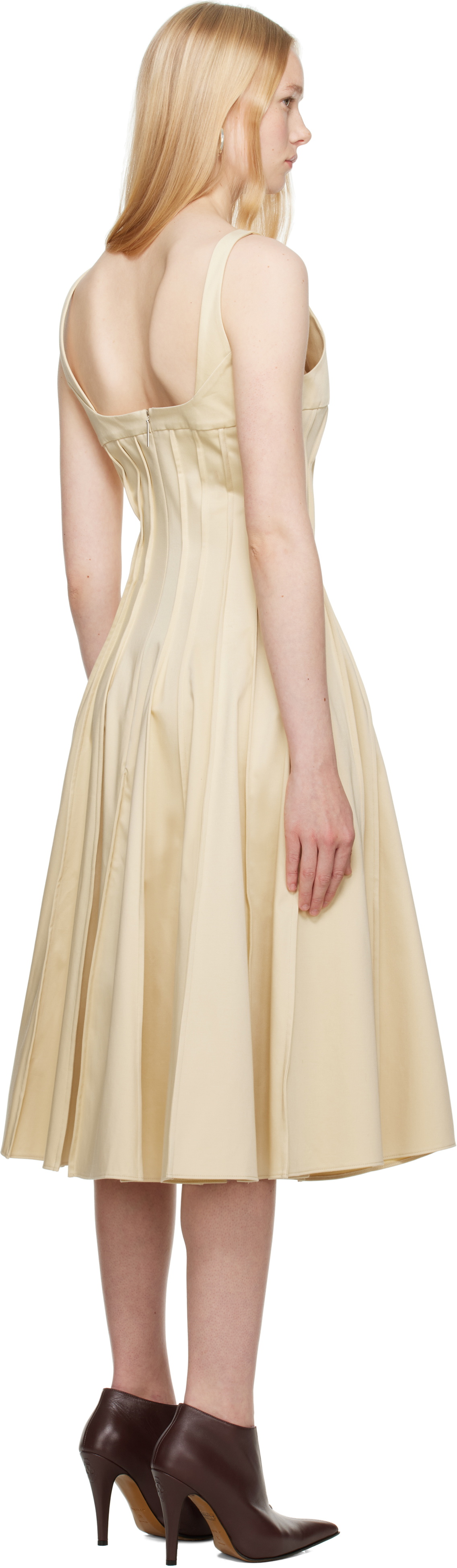 16Arlington Yellow Amalia Midi Dress 16Arlington