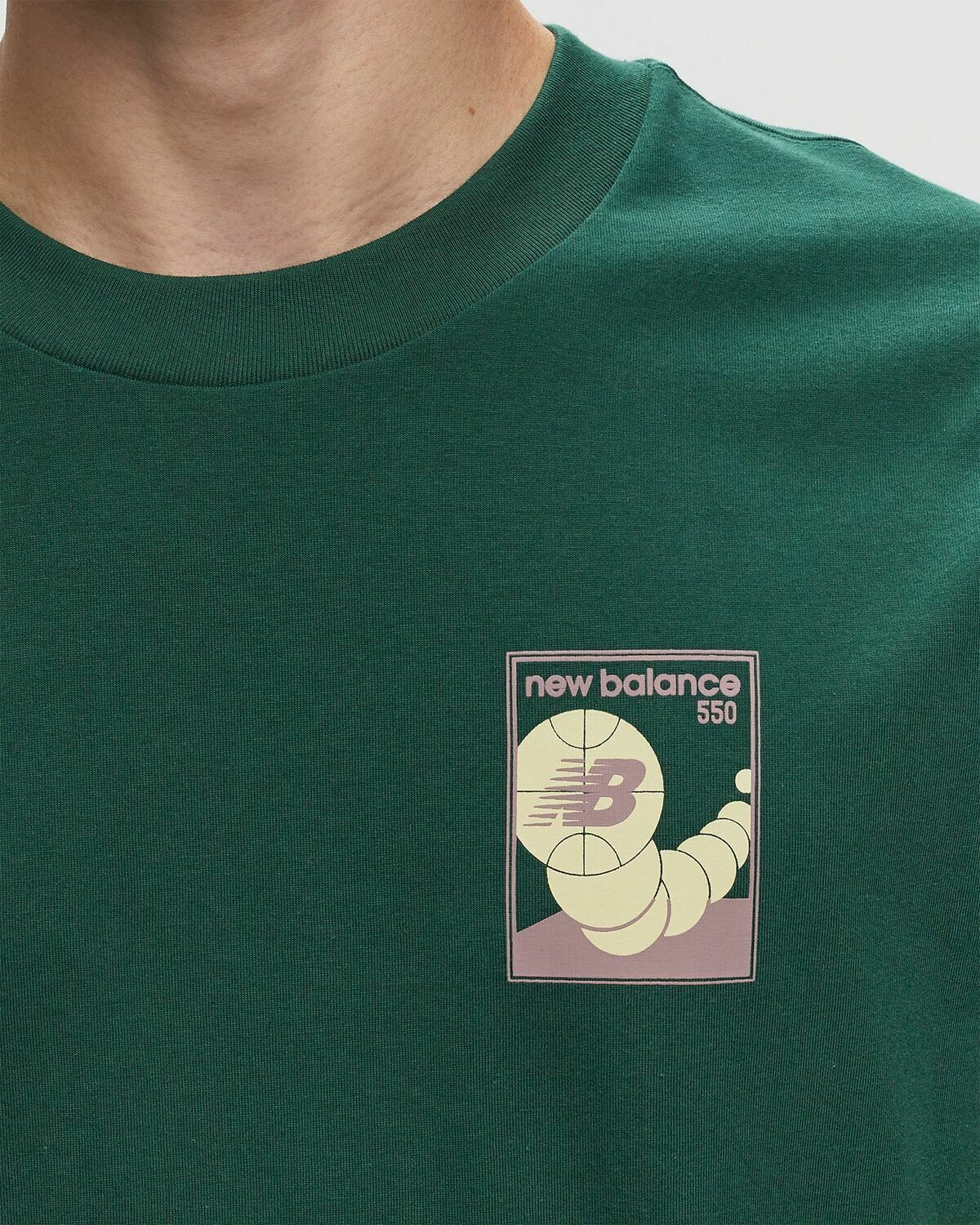 New Balance 550 Tee Green Shortsleeves New Balance