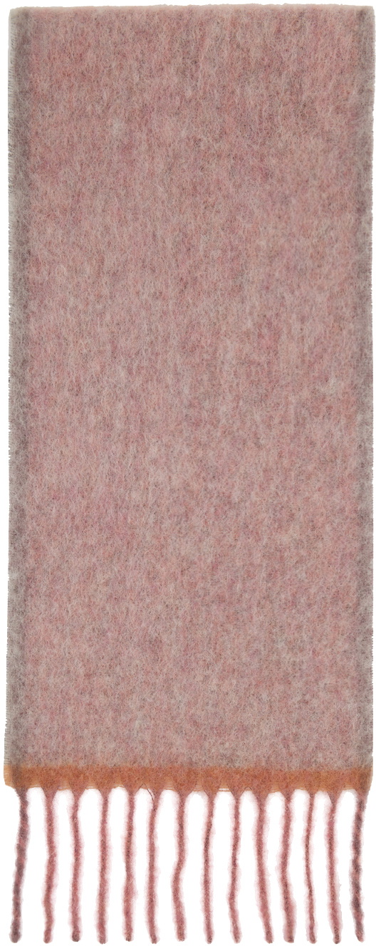 Acne Studios Pink Wool Mohair Scarf Acne Studios