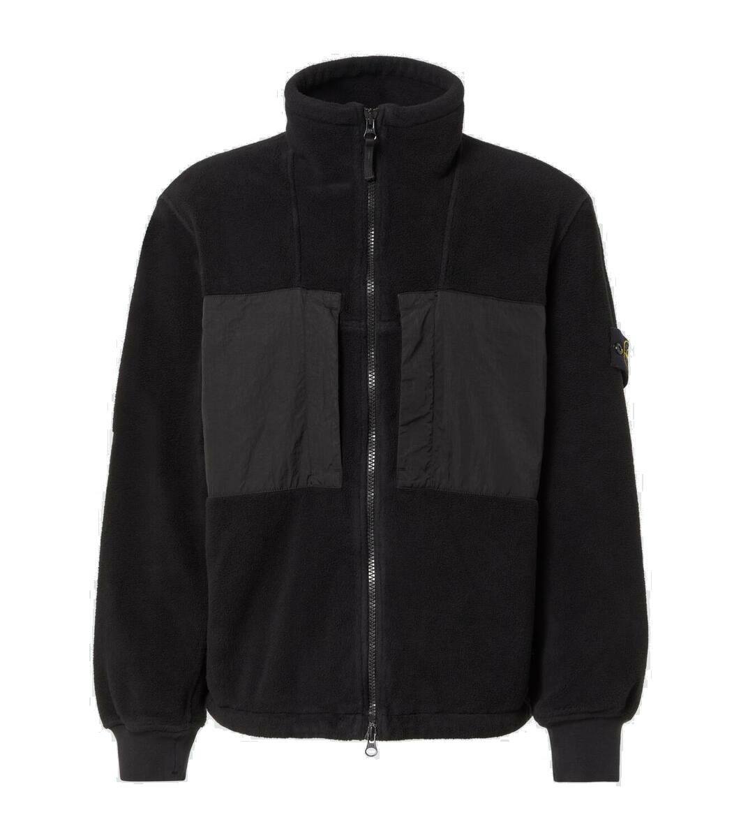 Stone Island Compass cotton-blend fleece jacket Stone Island