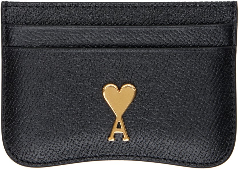 Ami Paris Card Holder Black Mens AMI
