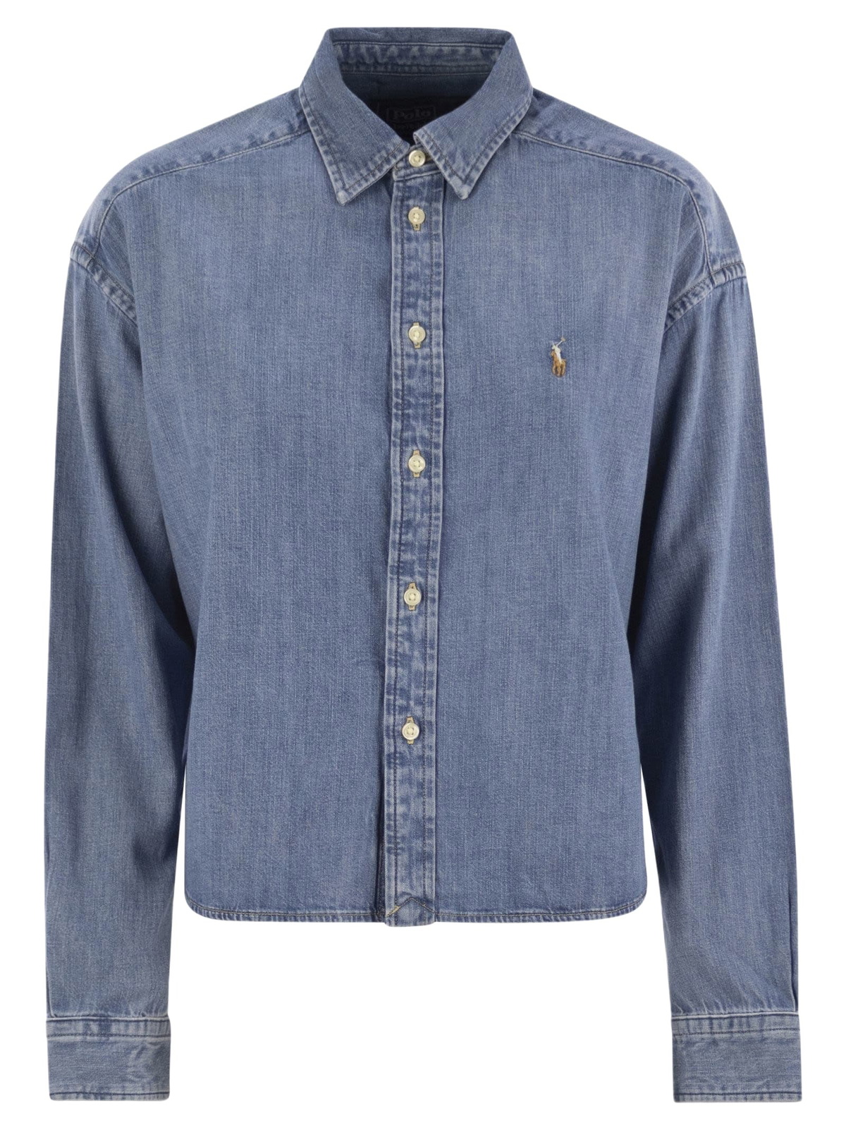 Polo Ralph Lauren Short Square Denim Shirt Polo Ralph Lauren
