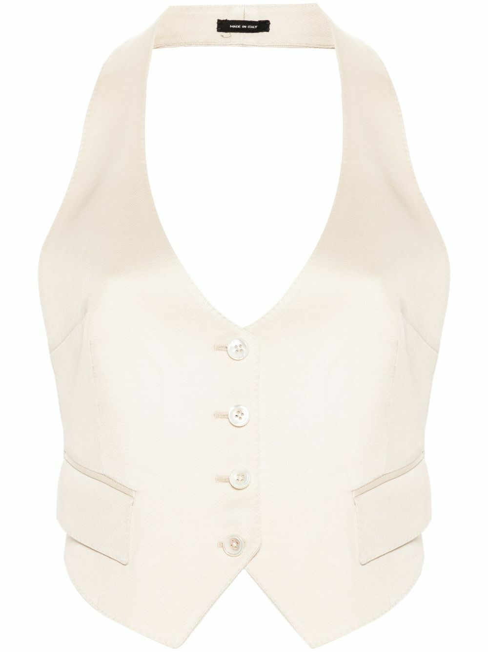 TOM FORD Open-Back Twill Waistcoat TOM FORD