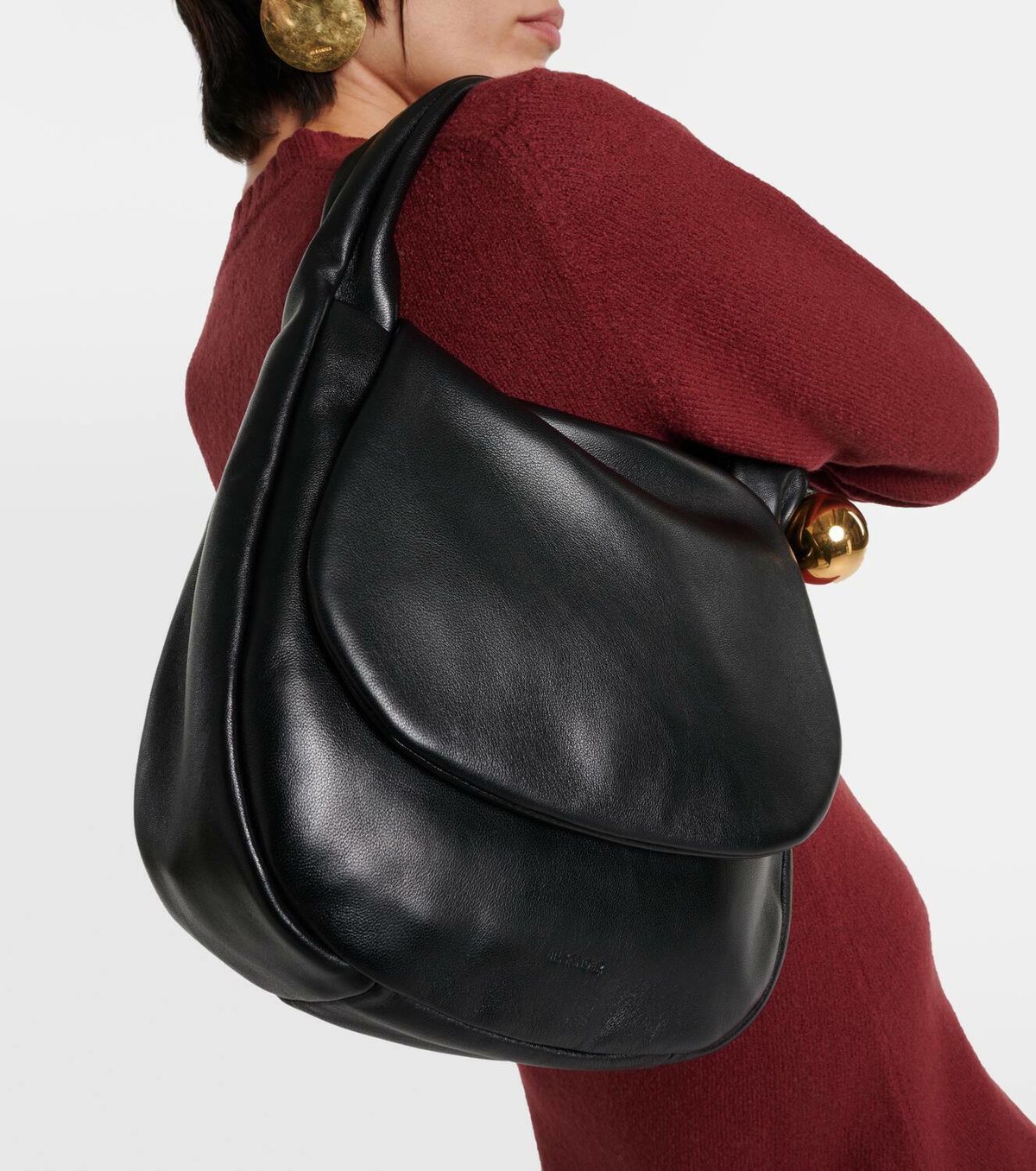 Jil Sander Sphere Medium leather shoulder bag Jil Sander