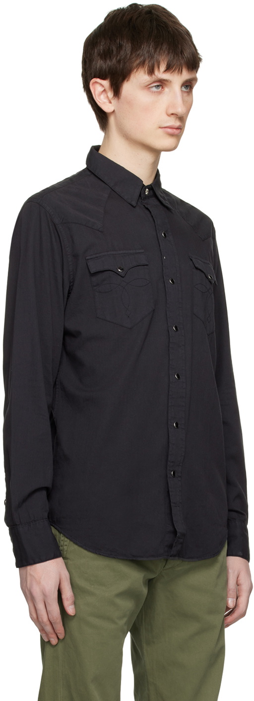 RRL Black Slim-Fit Shirt RRL