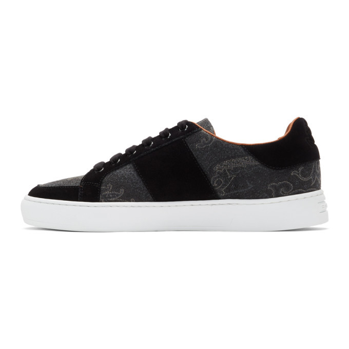 Etro Black Paisley Sneakers Etro