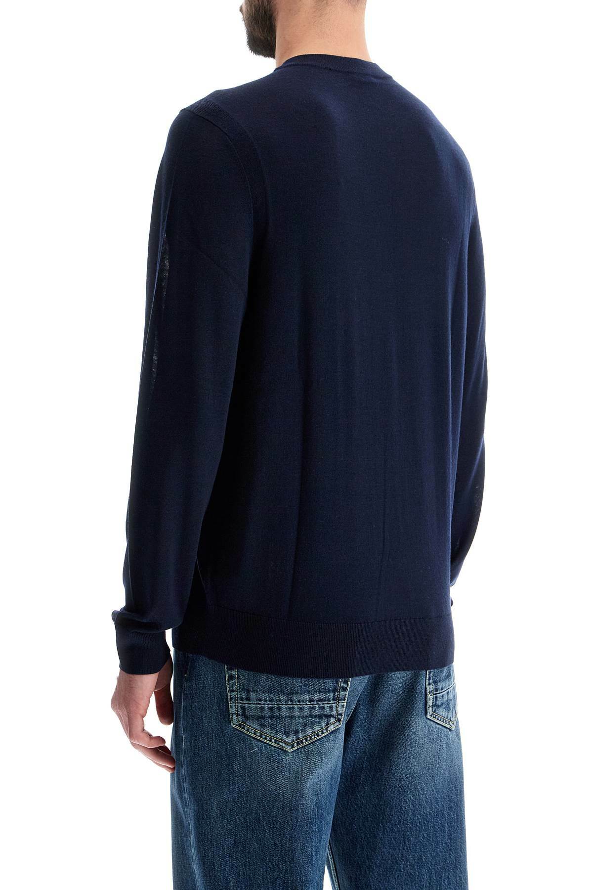 PAUL SMITH lightweight merino wool jersey shirt Blue Paul Smith