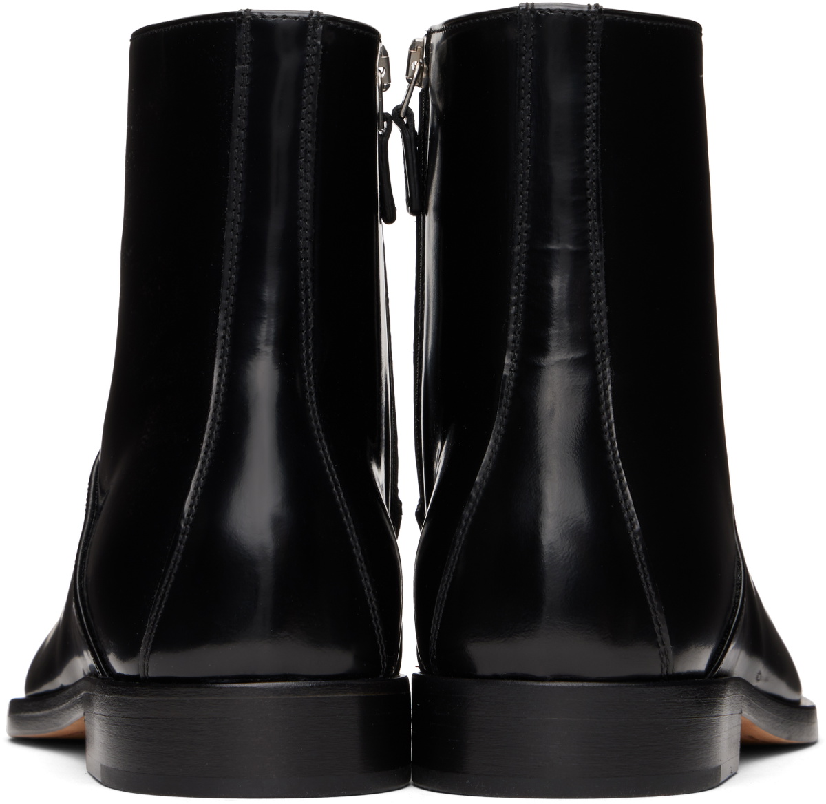 Bottega Veneta Black Comma Ankle Boots Bottega Veneta