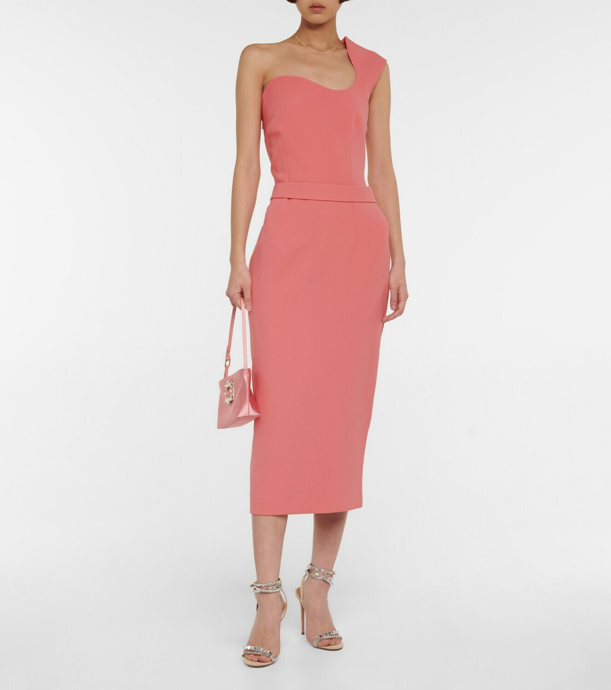 Safiyaa Juana one-shoulder midi dress Safiyaa