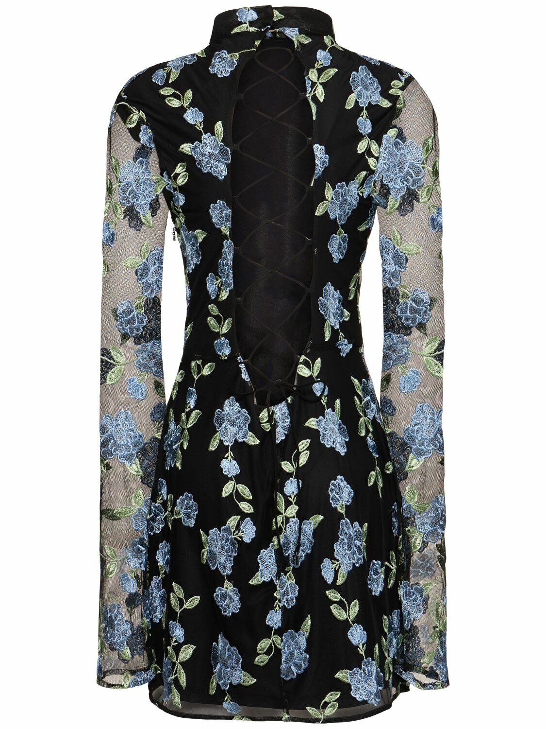 ROTATE Gabriella Embroidered Mesh Mini Dress ROTATE Birger Christensen
