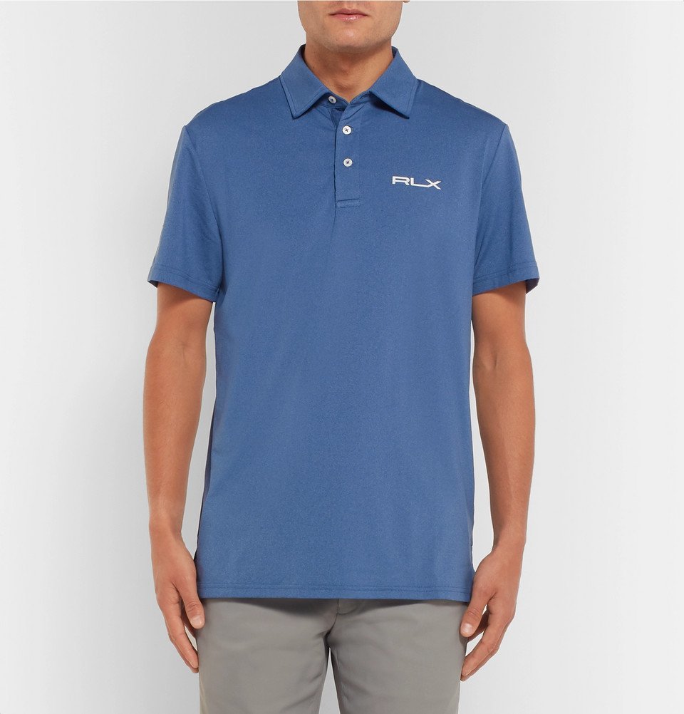 RLX Ralph Lauren - Airflow Stretch-Jersey Polo Shirt - Men - Blue RLX ...