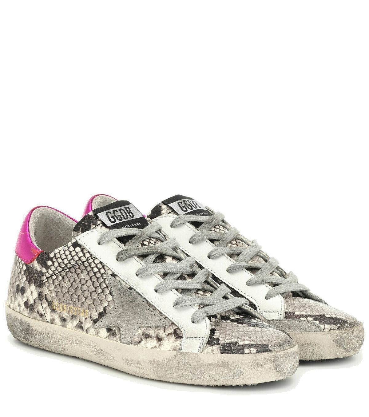 Golden Goose - Super-Star snake-effect leather sneakers Golden Goose ...