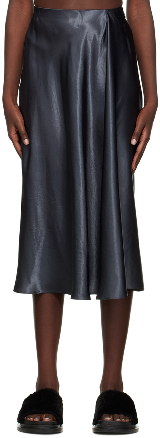 Max Mara Leisure Gray Coimbra Midi Skirt Max Mara Leisure