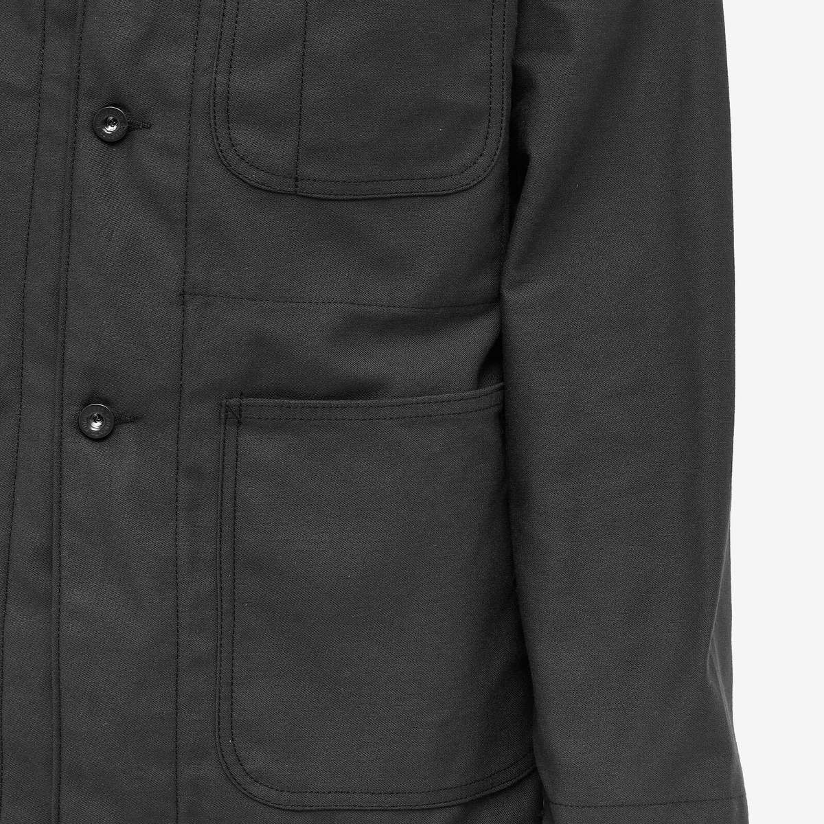 Engineered Garments Men's Workaday Utility Jacket in Black Reverse ...