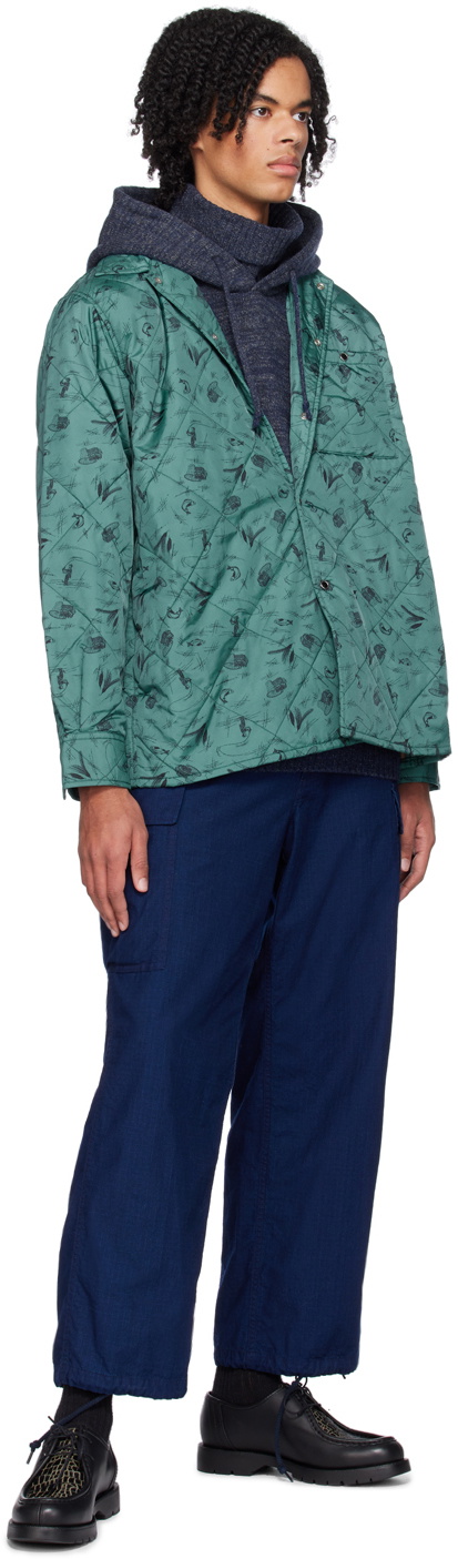 BEAMS PLUS Green Quilted Jacket Beams Plus