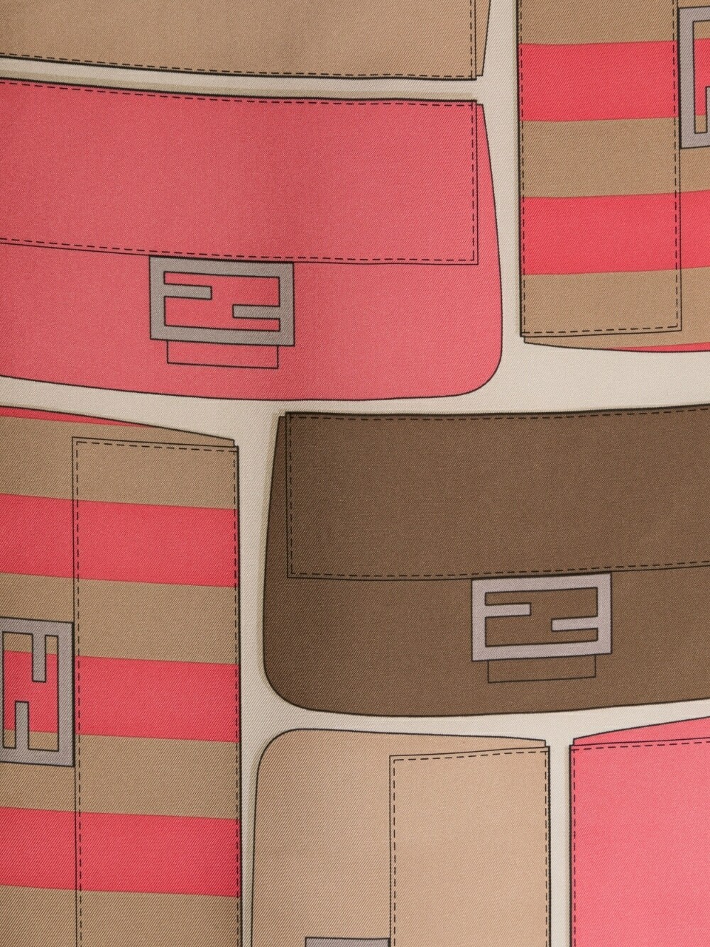 FENDI - Printed Silk Foulard Fendi