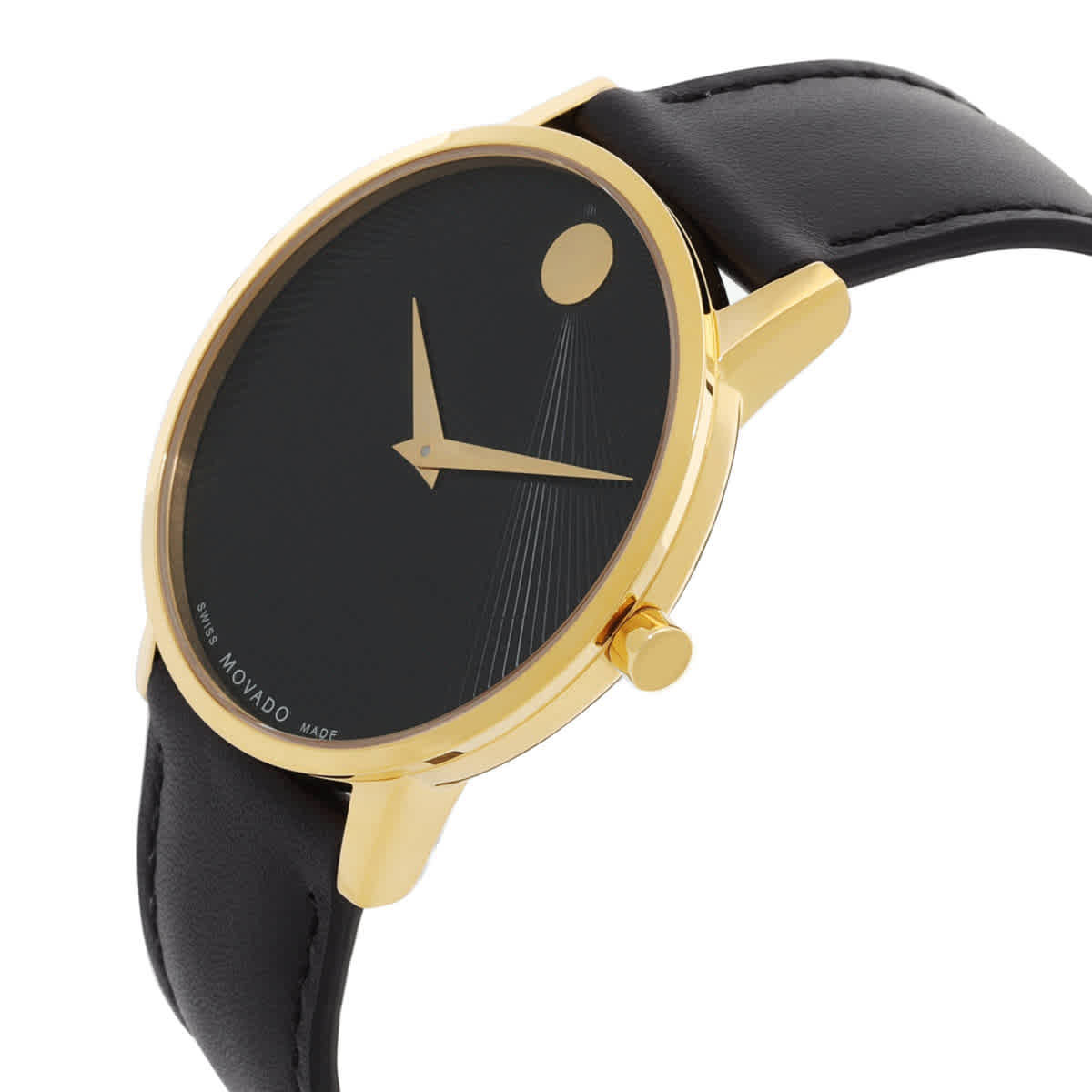 Movado Museum Classic Quartz Black Dial Mens Watch 607799 Movado