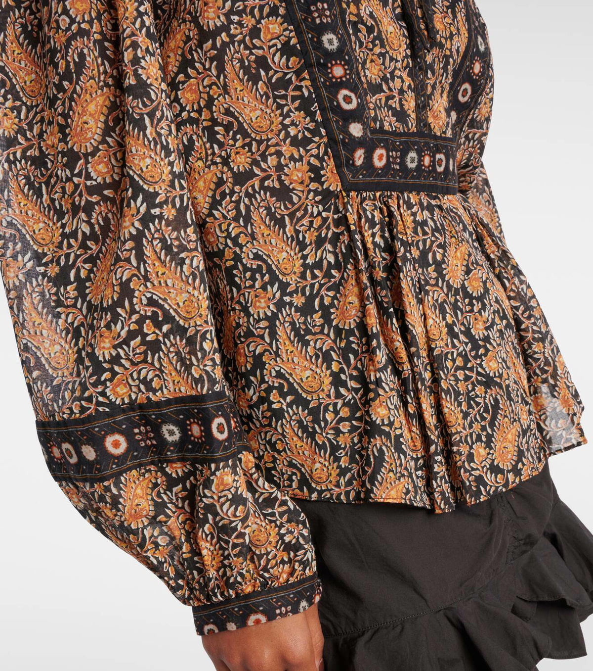 Marant Etoile Gayle printed cotton voile blouse Isabel Marant Etoile
