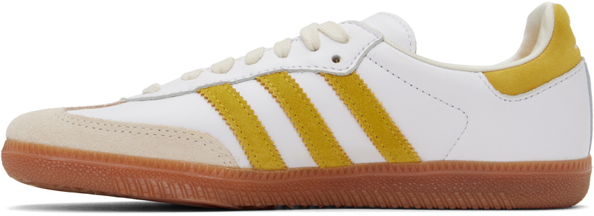 Sporty & Rich Yellow & White adidas Originals Edition Samba OG Sneakers ...