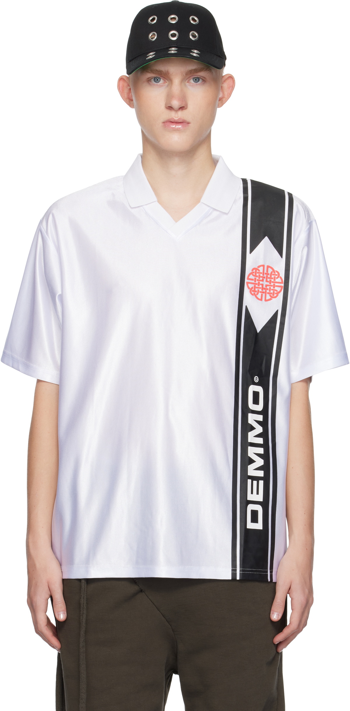 DEMMO Gray Metallic Jersey Polo
