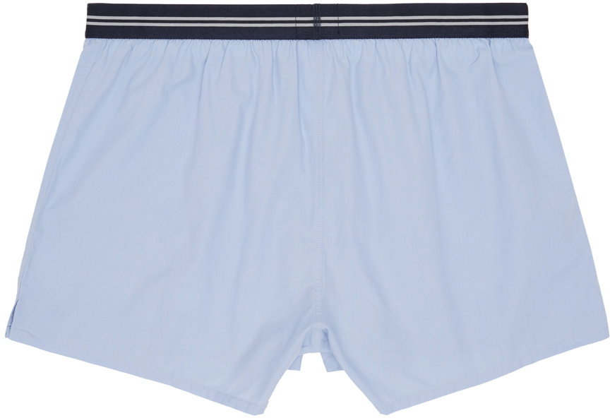 BOSS Three-Pack Navy & Blue Woven Boxers BOSS