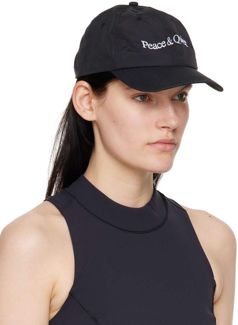 Museum of Peace & Quiet Black Wordmark Cap Museum of Peace and Quiet