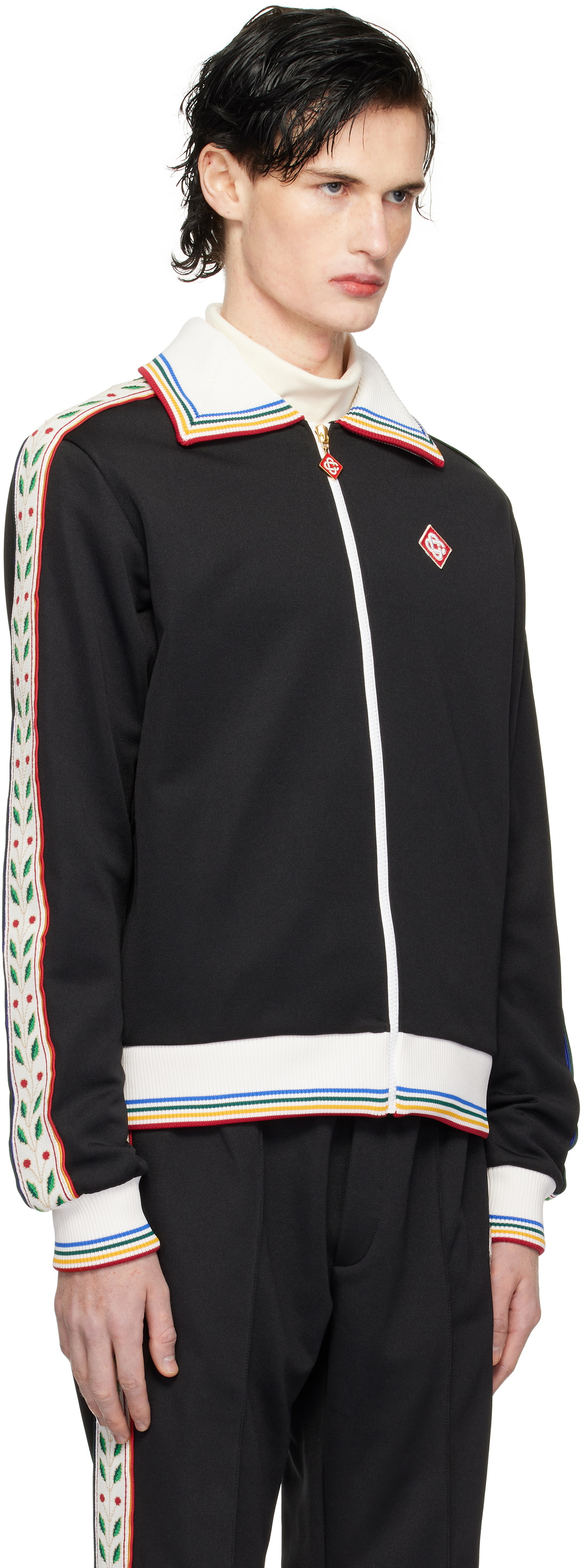 Casablanca Black Laurel Track Jacket Casablanca