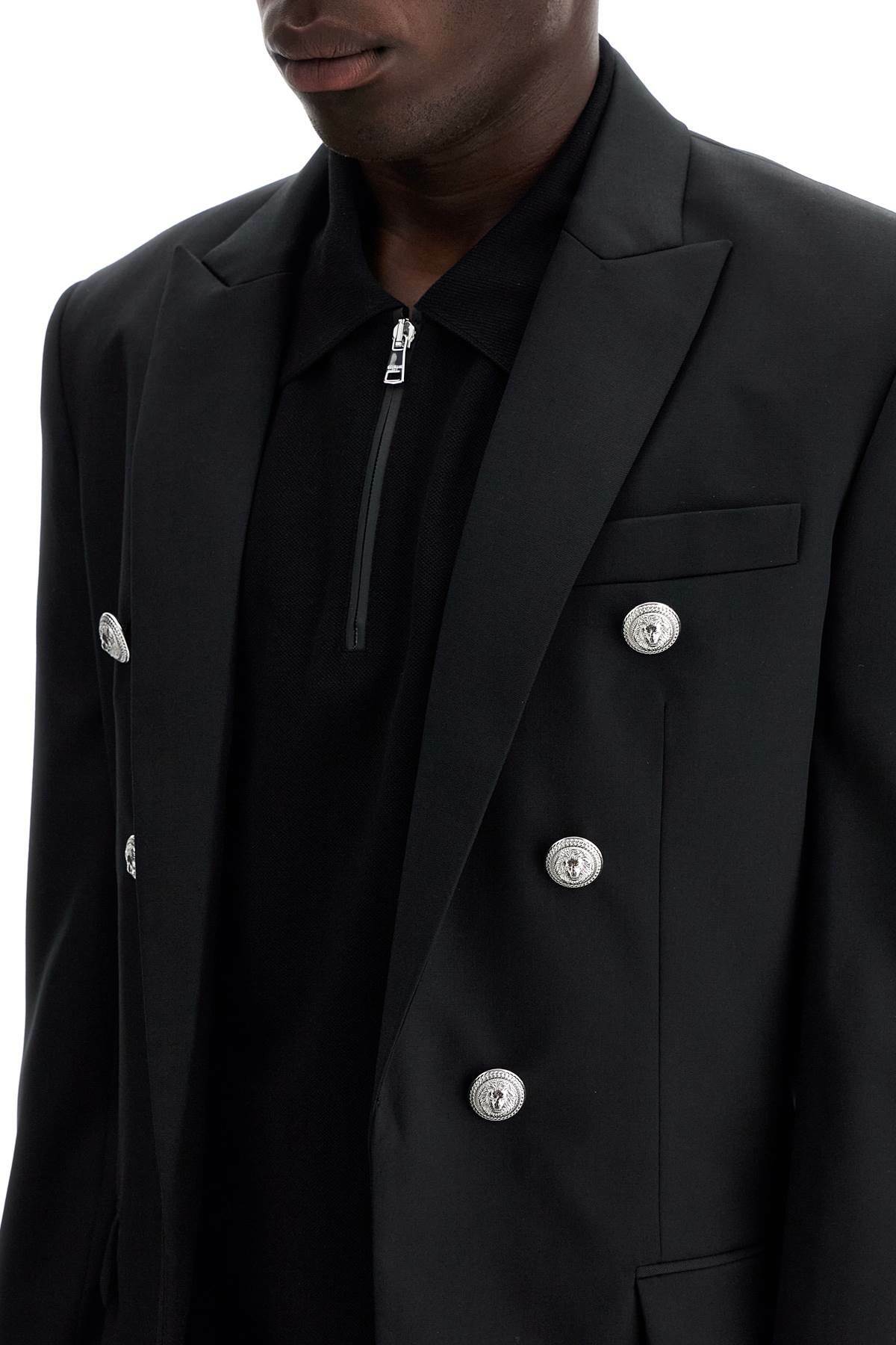 BALMAIN six-button wool jacket Black Balmain