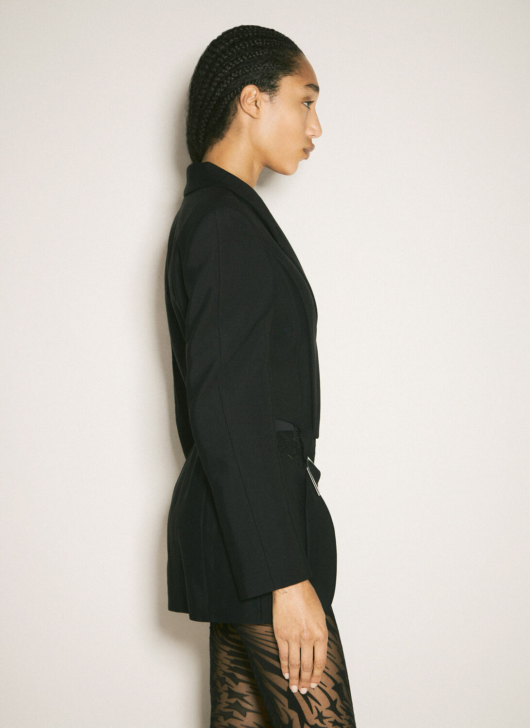Mugler Buckled Tailored Blazer Mugler