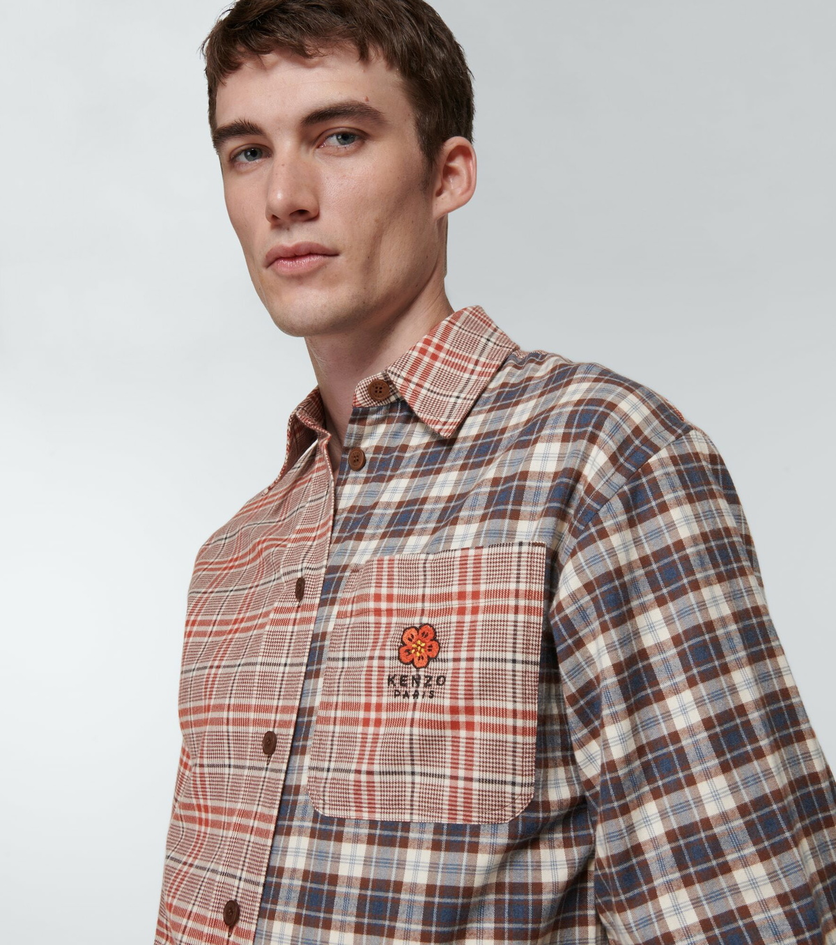 Kenzo - Boke Flower checked cotton shirt Kenzo