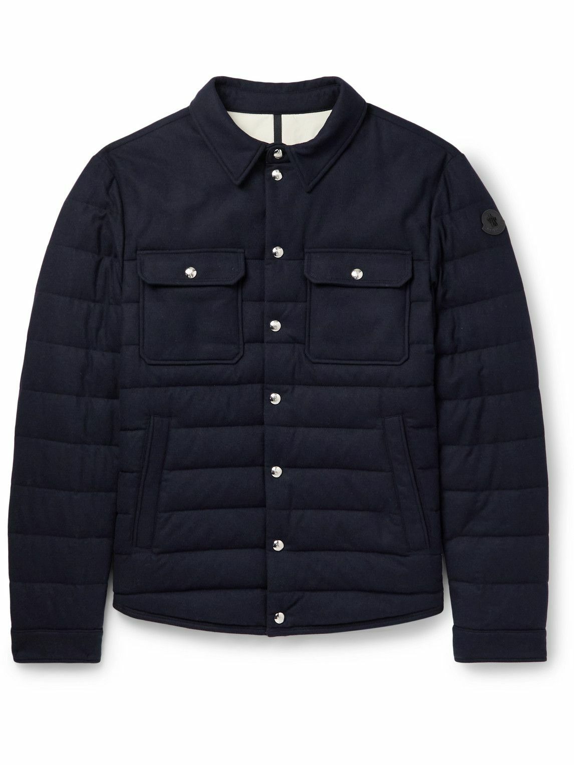 Moncler - Mirmandix Slim-Fit Quilted Felt Down Jacket - Blue Moncler