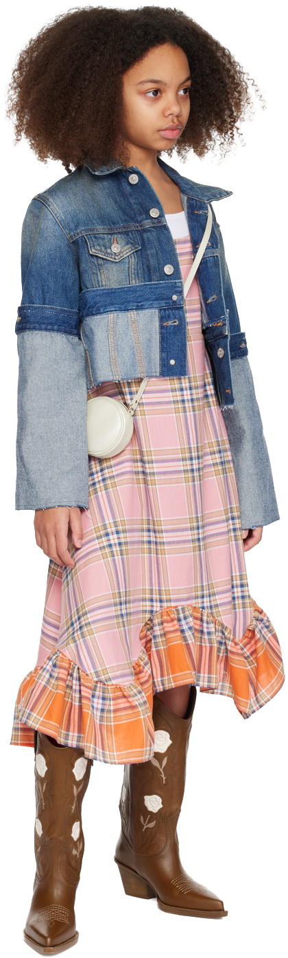 Collina Strada SSENSE Exclusive Kids Pink Ruffle Dress Collina Strada