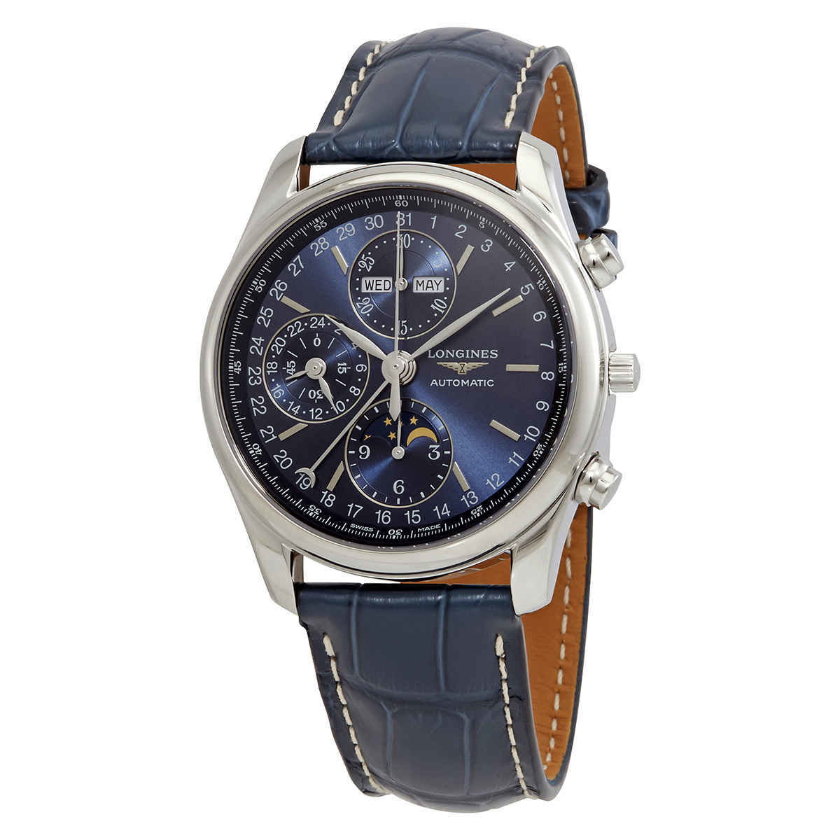 Longines Master Collection Complete Calendar Chronograph Moonphase GMT ...