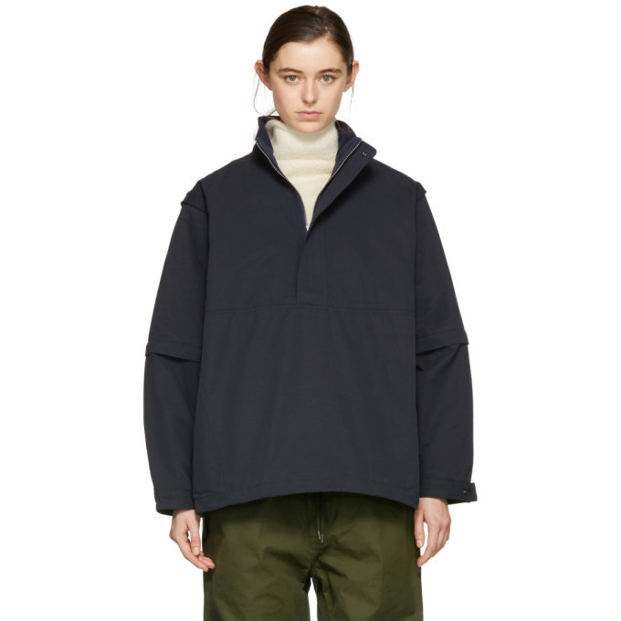 Chimala Navy Detachable Sleeve Pullover Jacket Chimala