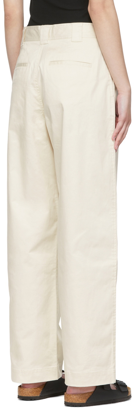6397 Off-White Full Break Trousers 6397