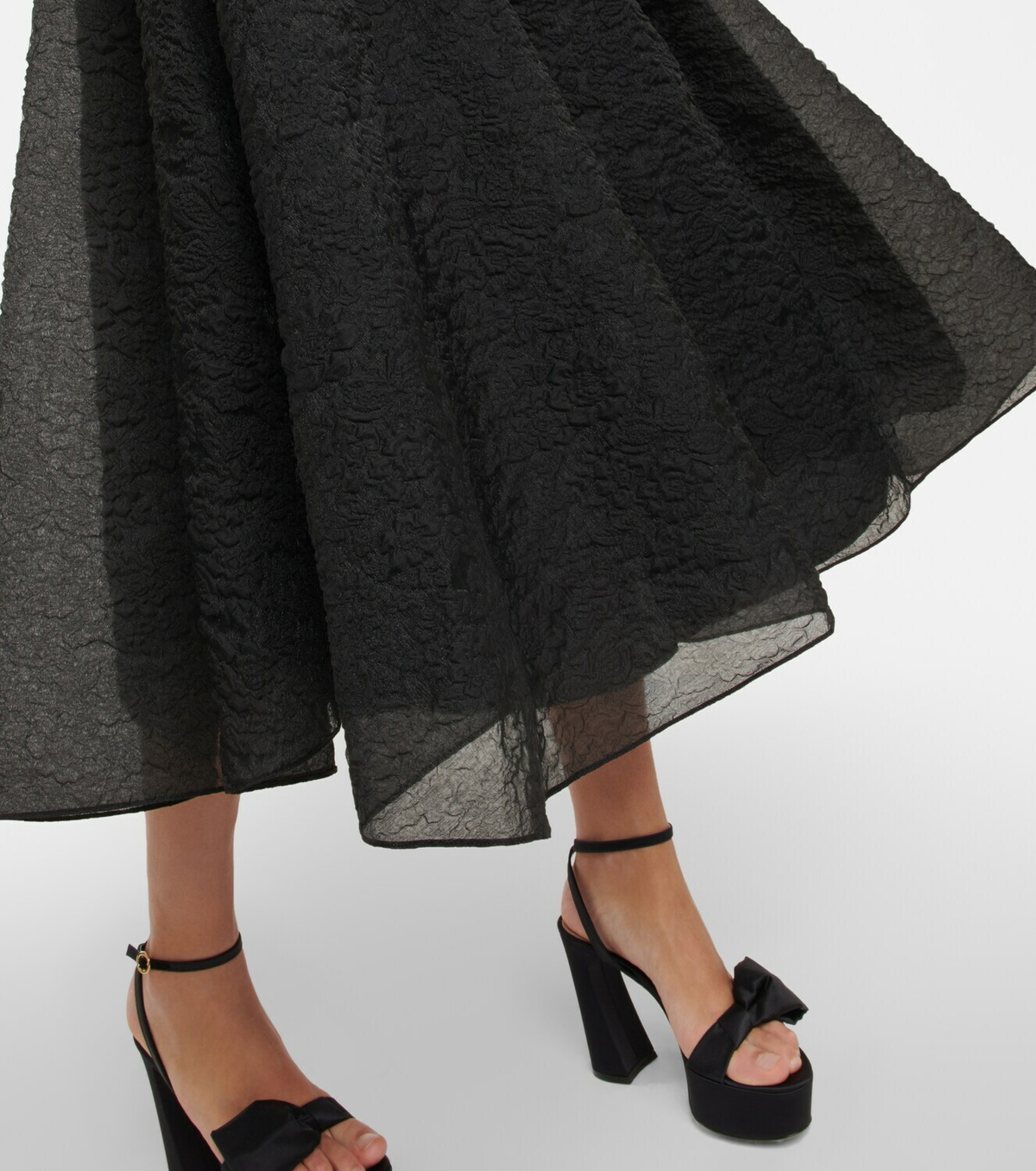 Erdem - Sonya organza midi skirt Erdem
