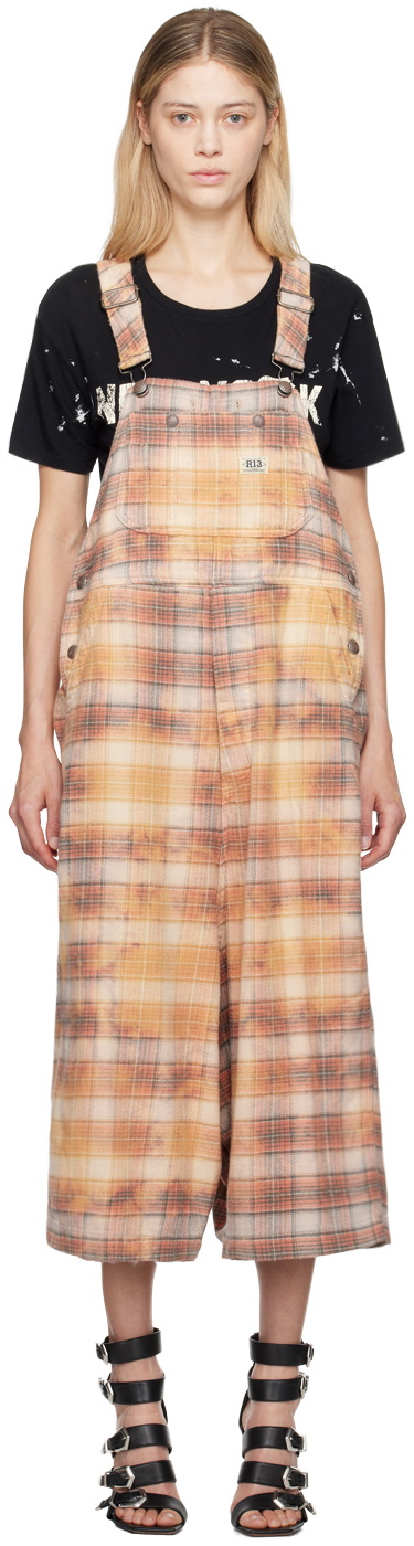 R13 Orange Jumbo Overalls R13