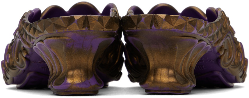 Y/Project Purple & Gold Melissa Edition Point Mules Y/Project