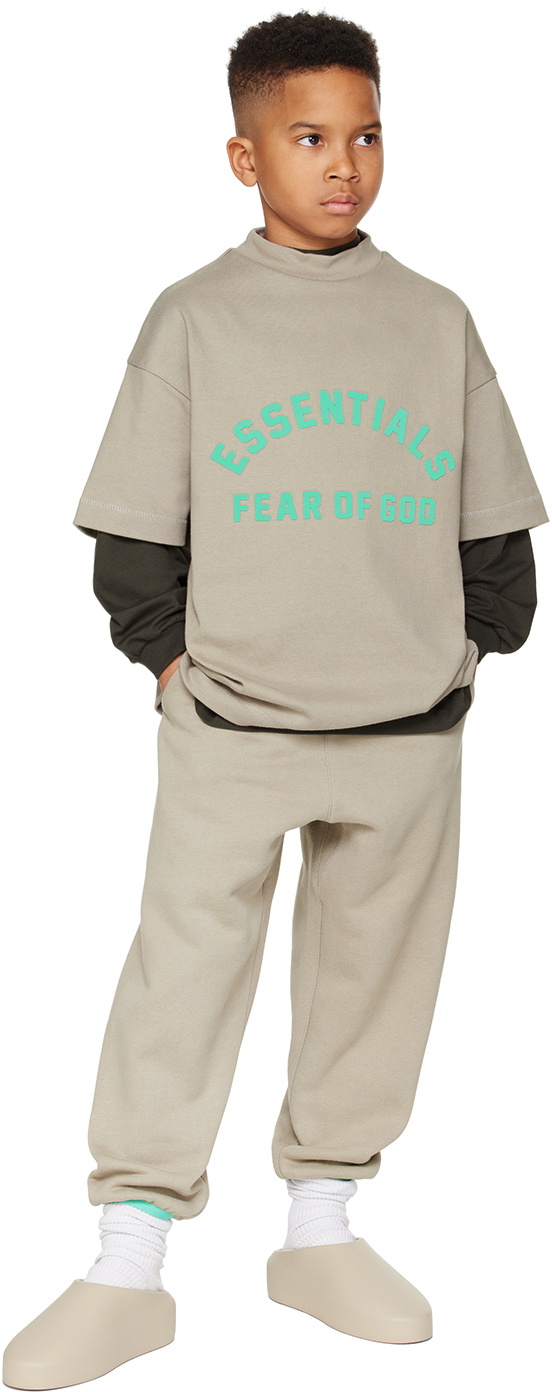 Fear of God ESSENTIALS Kids Gray Patch Sweatpants Fear Of God Essentials