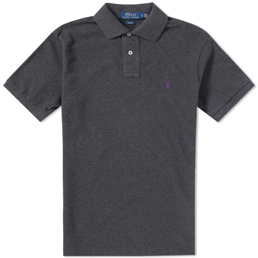 Polo Ralph Lauren Slim Fit Polo Grey Polo Ralph Lauren