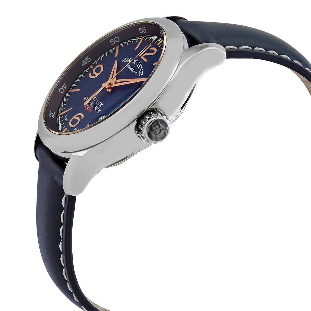 Armand Nicolet MHA Automatic Blue Dial Mens Watch A840HAA-BS-P140BU2 ...
