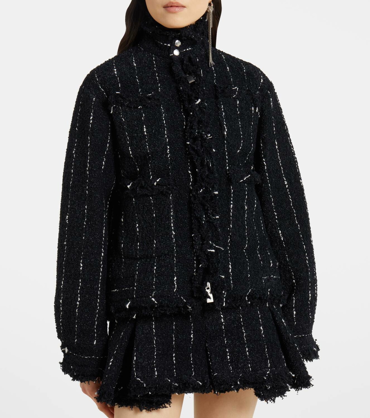 Sacai Striped tweed jacket Sacai