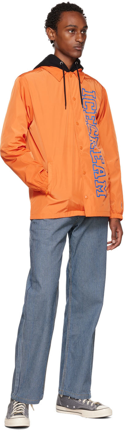 ICECREAM Orange College Coach Jacket ICECREAM