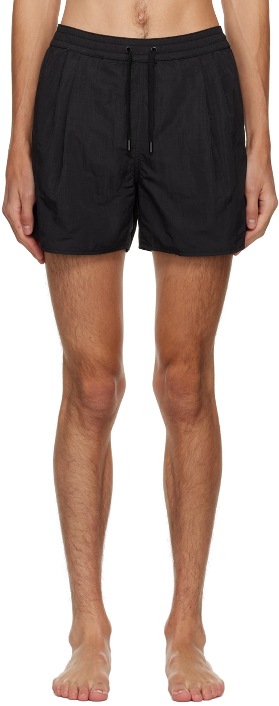 Recto SSENSE Exclusive Black Swim Shorts Recto