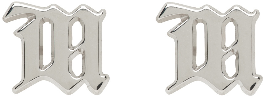 MISBHV Silver Classic 'M' Earrings MISBHV
